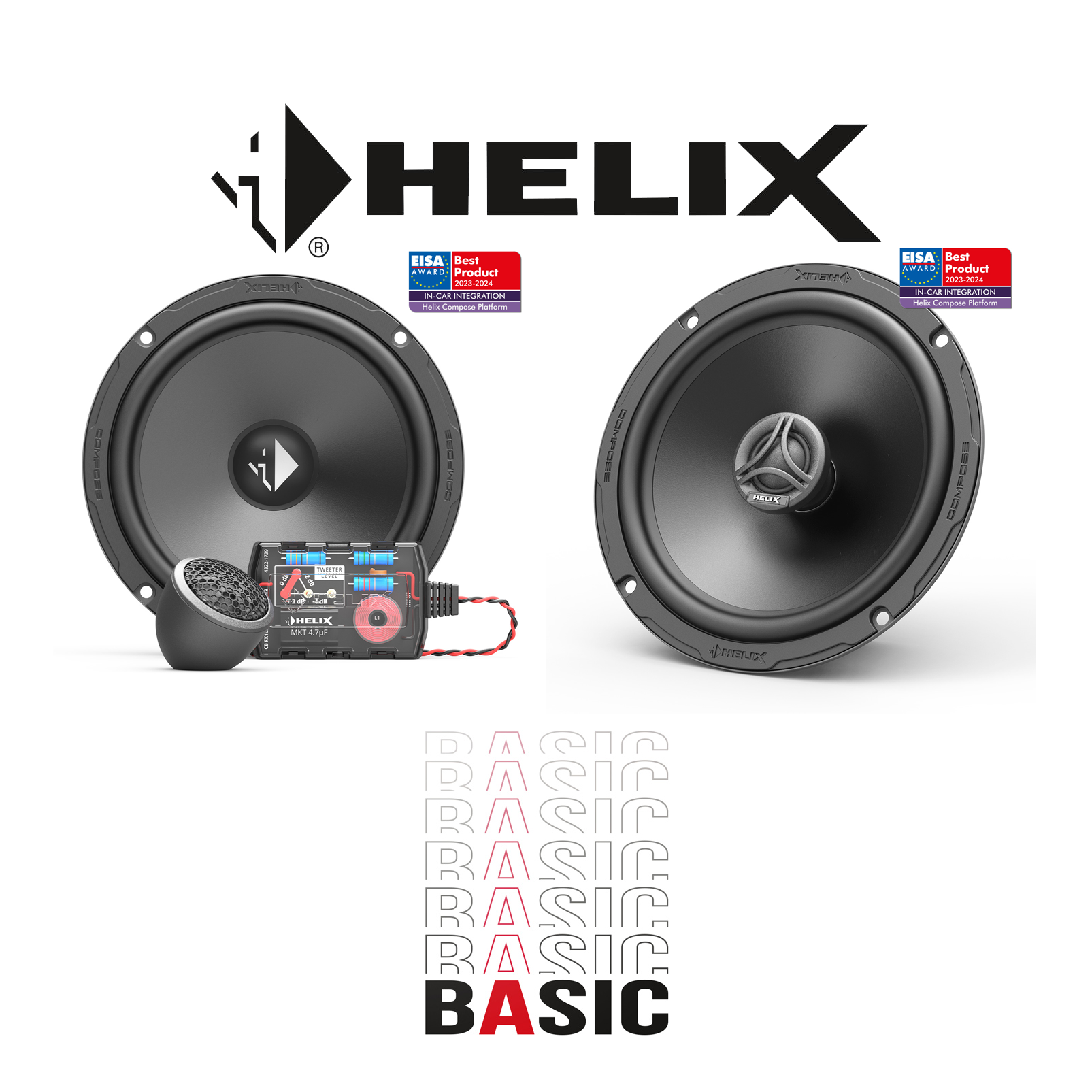 Promo HELIX COMPOSE BASIC (Instalada) componentes y coaxiales ...