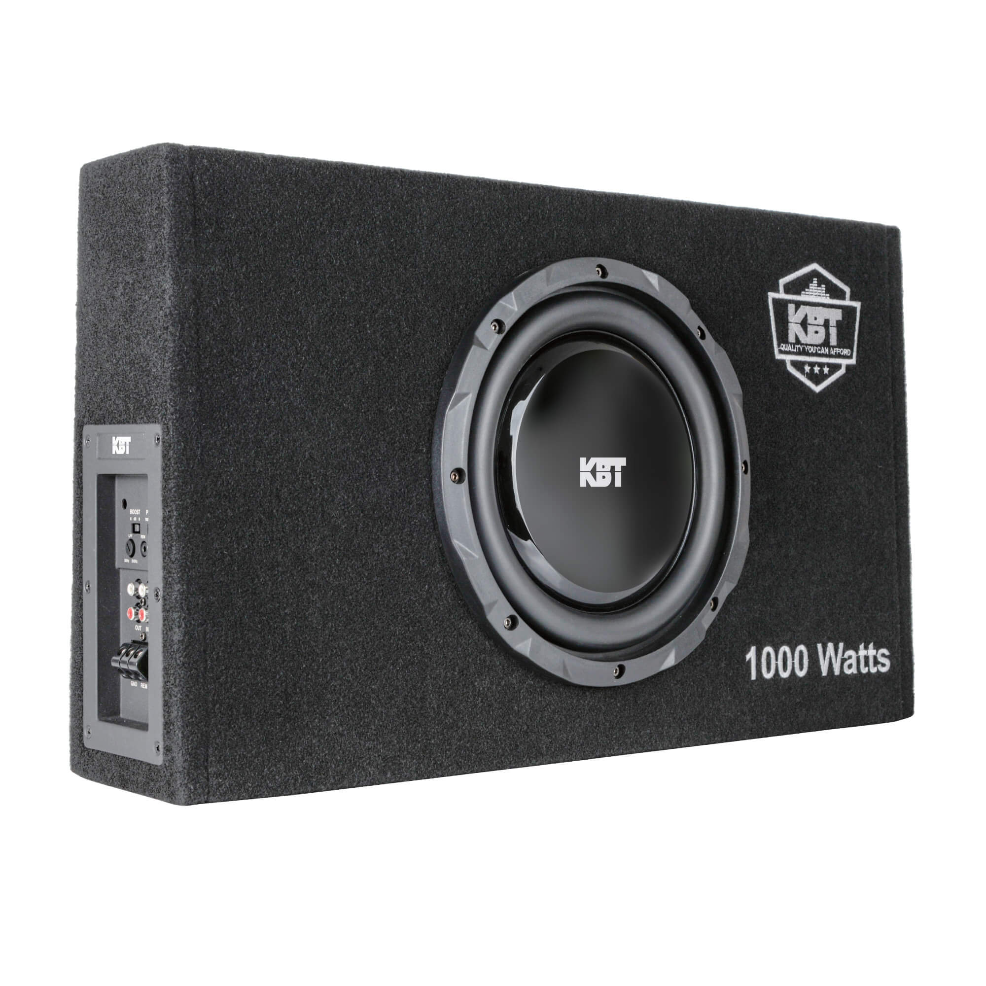 Subwoofer activo plano KBT KSL-10P de 10" en caja porteada con amplifi ...